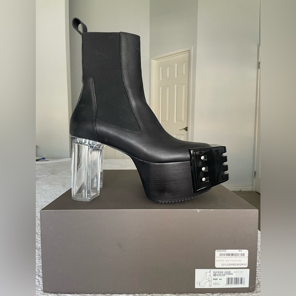 Rick Owens | Shoes | Rick Owens Kiss Boots With Black Grill | Poshmark